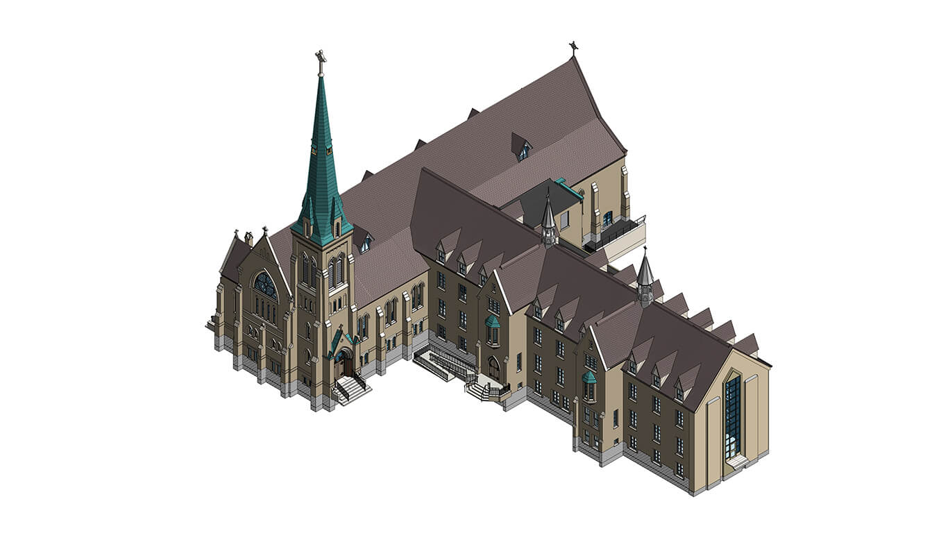 Scan to BIM & As-built drawings for church in Toronto | ORIGIN Projects