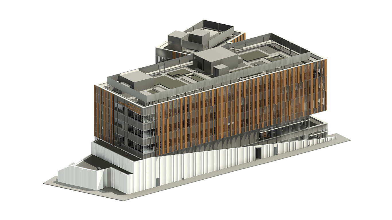 GFRC facade panels design & fabrication drawings for a hospital in La ...